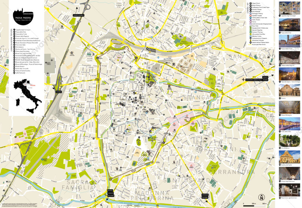 Mappa di Padova - thiswaymaps mappe personalizzate e vettoriali per ...