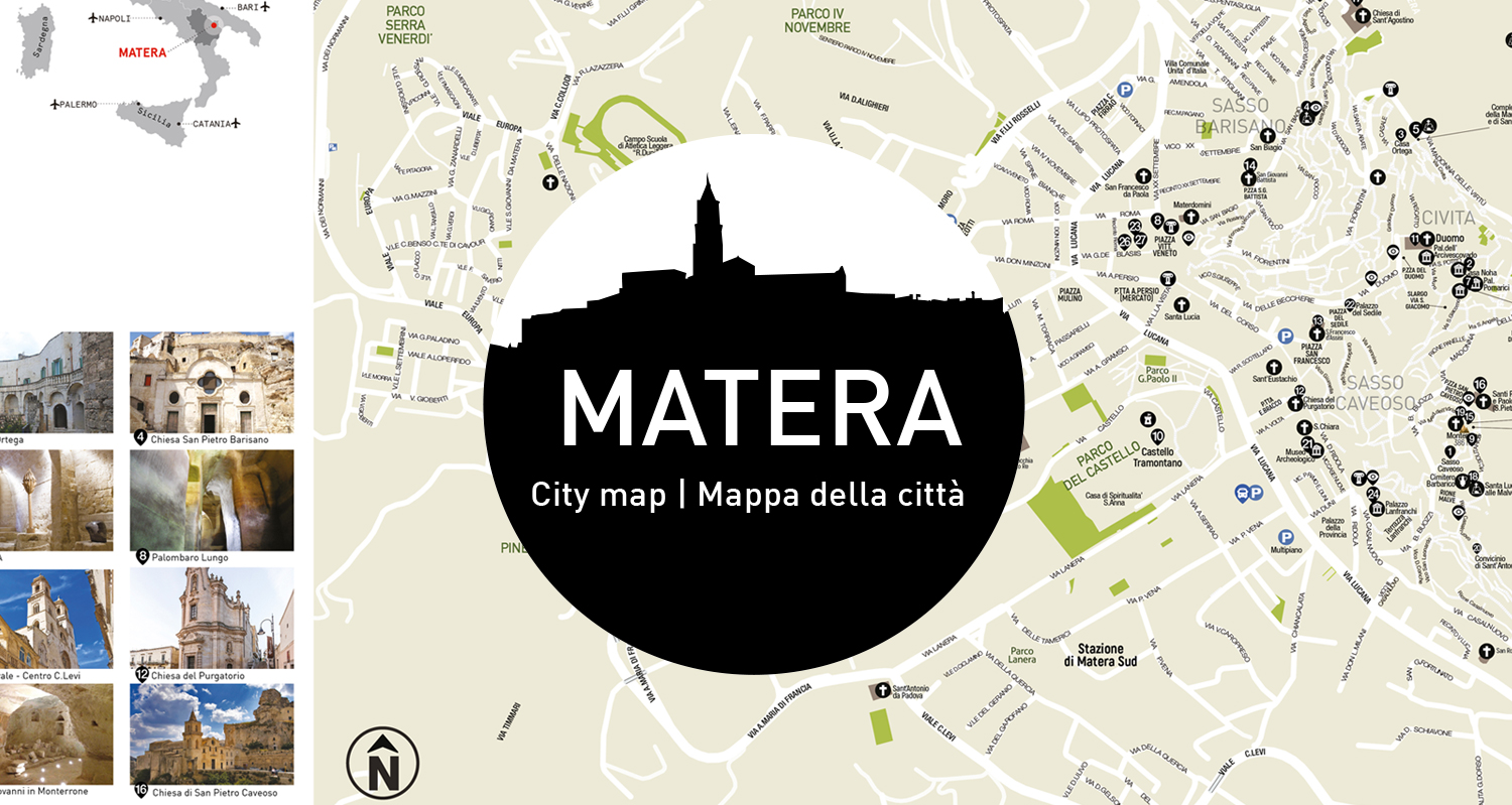 Mappa di Matera - thiswaymaps mappe personalizzate e vettoriali per ...